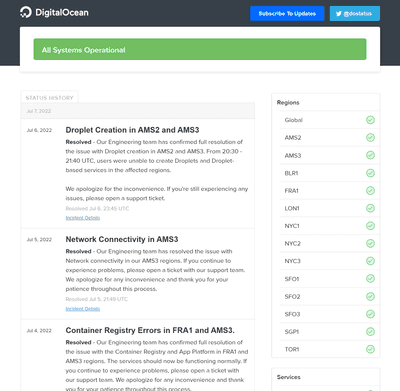 Odown Blog | 10 Great Status Page Examples to Improve Your Own