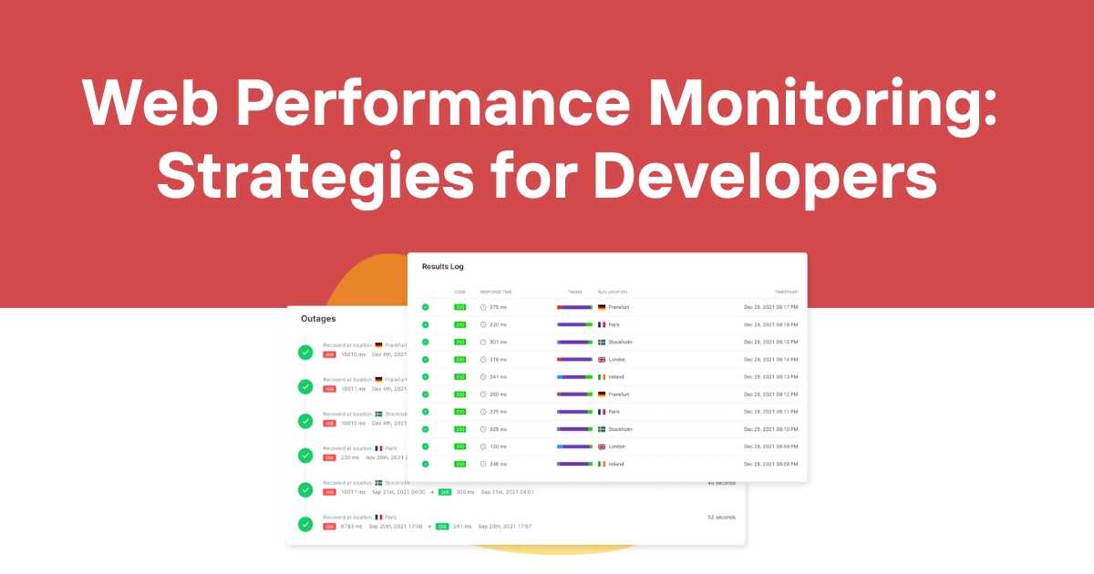 Odown Blog Web Performance Monitoring Strategies For Developers