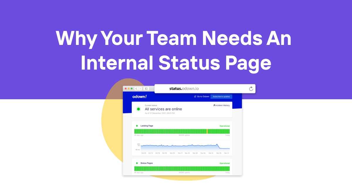 Odown Blog | Internal Status Pages: Boosting Transparency and ...